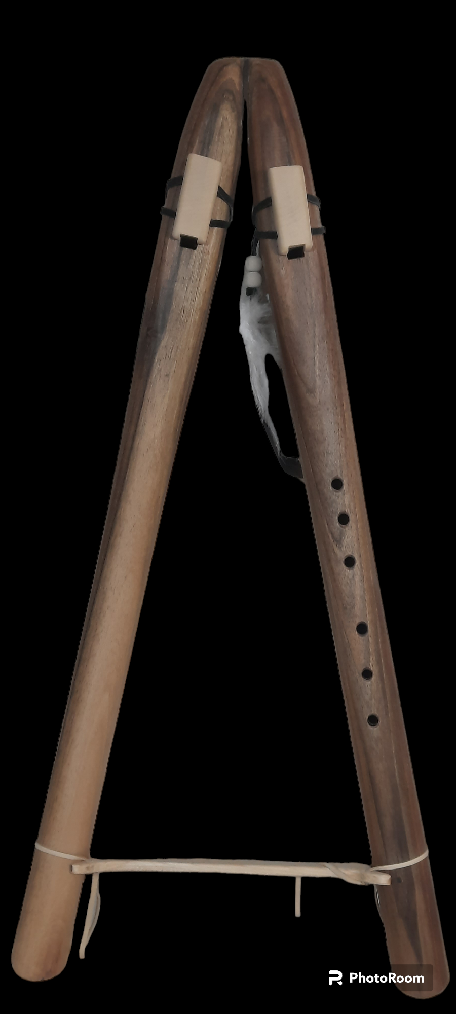 Flûte native Amérindienne double en Ré 432 Hz - Alpes Instrument