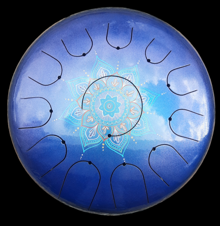 Titre: Magic Drum 32 cm, Tongue Drum Solaire 432 Hz - Alpes Instrument